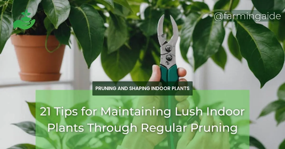 21 Tips for Maintaining Lush Indoor Plants Through Regular Pruning